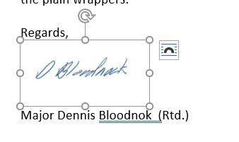 Insert A Signature Picture Into A Word Document Office Watch