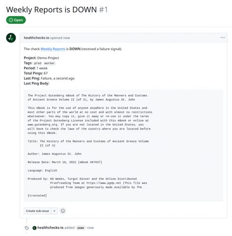 New Integration Github Issues