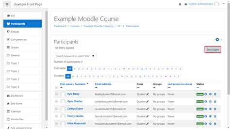 How To Enroll In A Moodle Course Tmdhosting