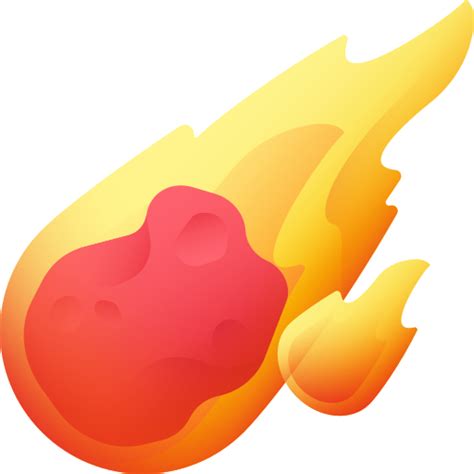Meteor 3d Color Icon