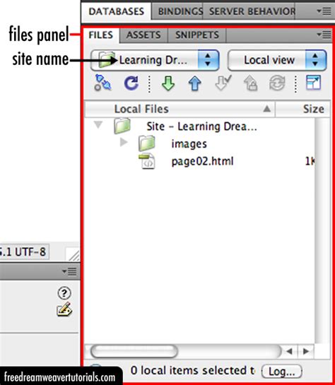 Free Dreamweaver Tutorials