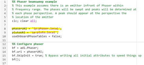 controlling adalm phaser with matlab [analog devices wiki]
