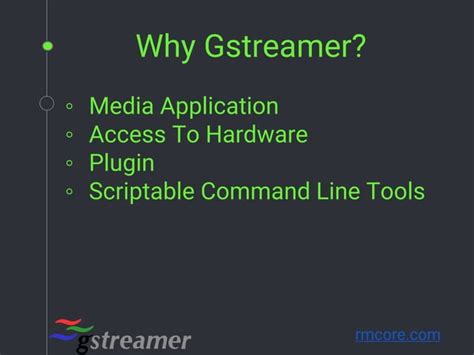 Introduction To Gstreamer PPTX Video Software Computer Software And Applications