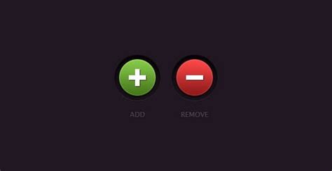 Add Remove Buttons Psd Psd Vector Uidownload