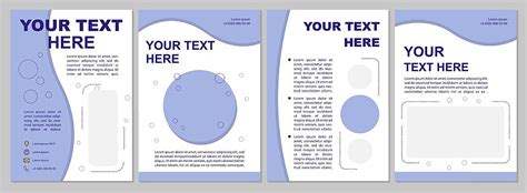 Customizable Purple Brochure Template In Modern Design Advertisement Print Flyer Vector