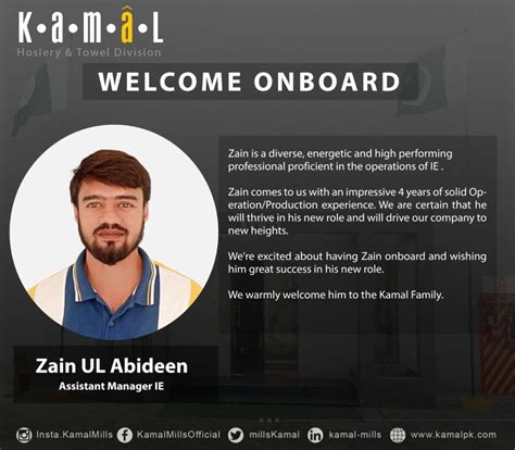 Zain Ul Abideen On Linkedin It Is An Honor To Join A Group That Is One Of The Pioneers Of Textile