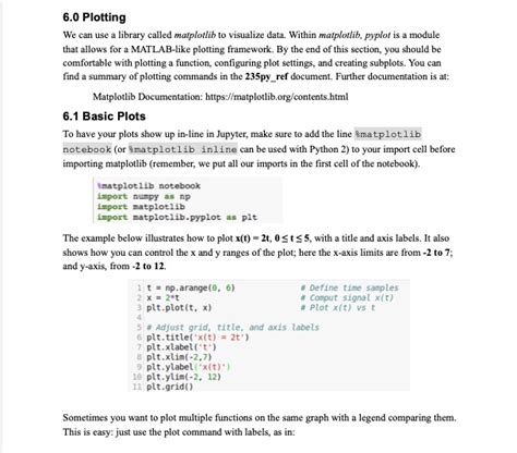Solved Assignment 4 Plotting Comparisons Read Section 6 Of