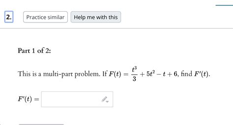 solved 2 practice similar help me with this part 1 of 2 t3