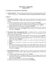 HW1 Pdf EECE 7374 Spring 2022 Homework 1 You Should Work On This