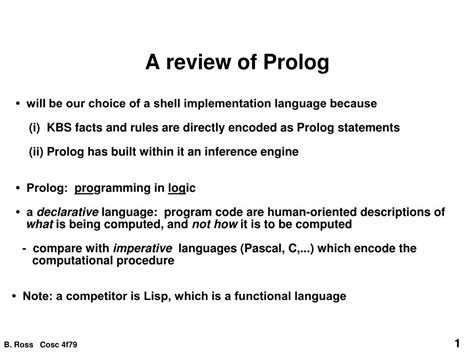 Ppt A Review Of Prolog Powerpoint Presentation Free Download Id3262568