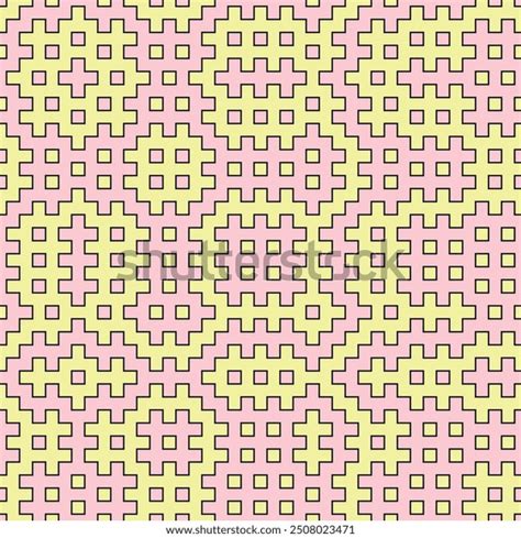 Hitomezashi Patterns Photos And Images Shutterstock