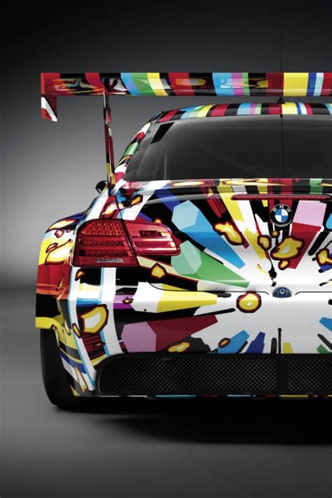 Скачать обои «bmw в сумасшедшем окрасе 640х960 для рабочего стола