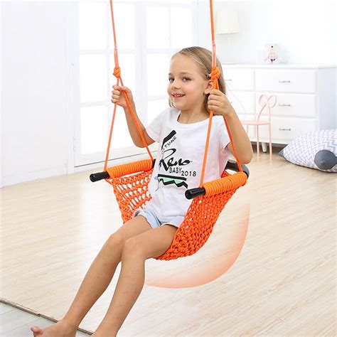 U 모양 어린이 스윙 실내 야외 아기 집 안뜰 로프 그물 좌석 걸이식 의자 놀이터 장비 놀이터 Aliexpress
