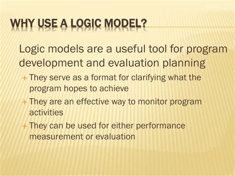 PPT Logic Model PowerPoint Presentation Free Download ID
