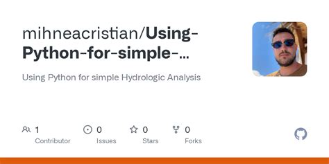 GitHub Mihneacristian Using Python For Simple Hydrologic Analysis Using Python For Simple