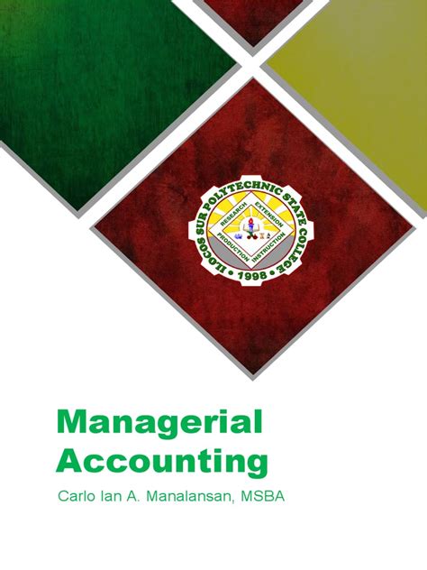 Managerial Accounting Module 2 Pdf Opportunity Cost Cost