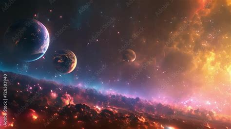 In This Otherworldly Dimension The Planetary Orbits Are Rep By Floating