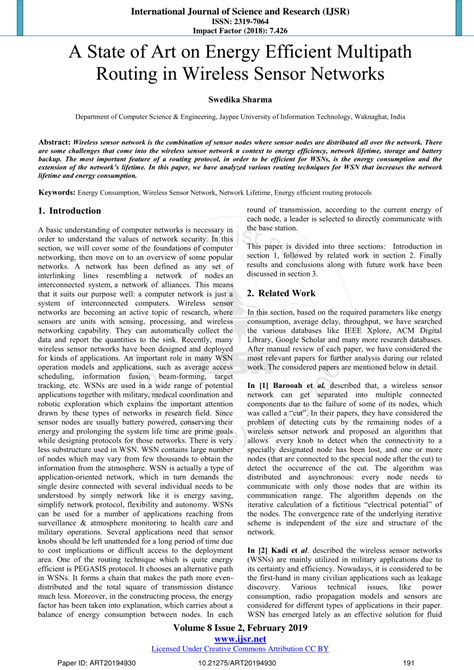 Pdf A State Of Art On An Energy Efficient Multipath Routing In Wireless Sensor Networks