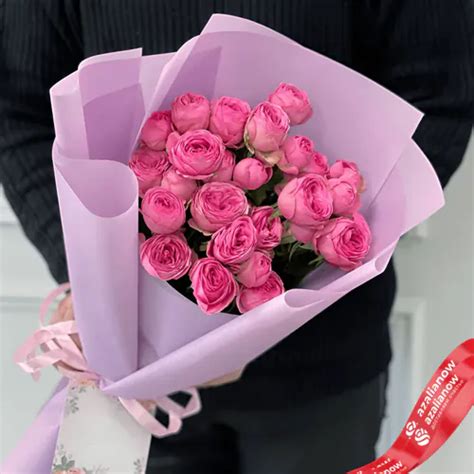 Пионовидные розы в интернет магазине цветов Azalianow