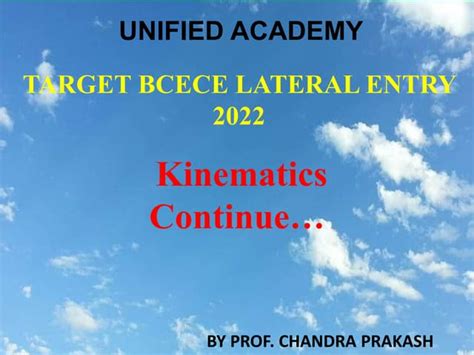 Kinematics Lecture 6 Pptx