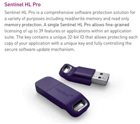 Sentinel Hl Pro Form Factor Hasp Dongle Sentinel Hl Hardware Based Software Protection Keys At