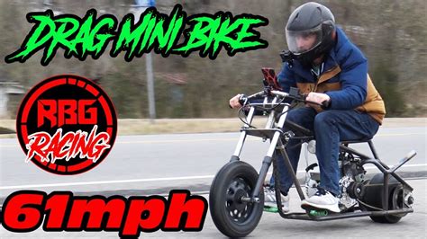 61mph Drag Mini Bike Run Youtube
