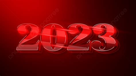3d 2023 Modern Style With Red Light Effect Background 2023 Banner