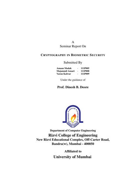 Pdf Cryptography In Biometric Security Dokumen Tips