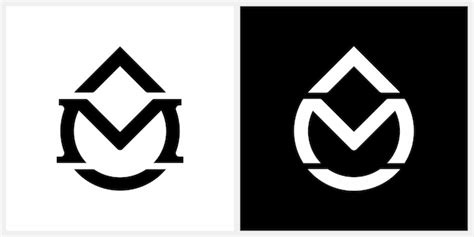 Premium Vector Letter M Initials Water Drop Oil Gas Logo Design Icon Symbols Vector Eps 10