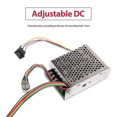 Dc 10 55v 60a Dc Motor Speed Controller Pwm 12v 24v 48v 2000w Max 100a Reversible Potentiometer