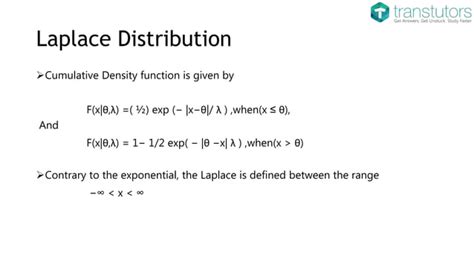 Laplace Distribution Statistics Pptx Physics Science