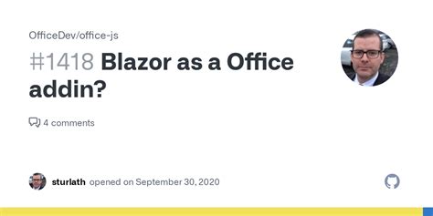 Blazor As A Office Addin · Issue 1418 · Officedevoffice Js · Github