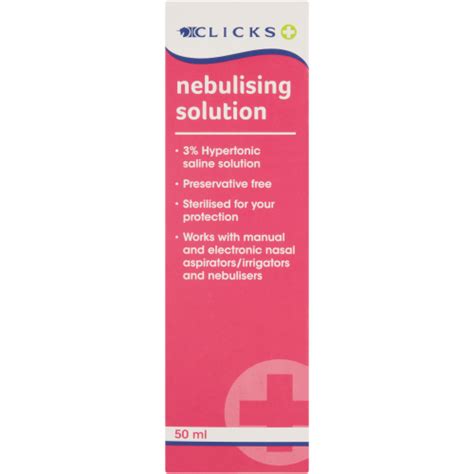 Clicks Nebulising Hypertonic Solution 50ml Clicks
