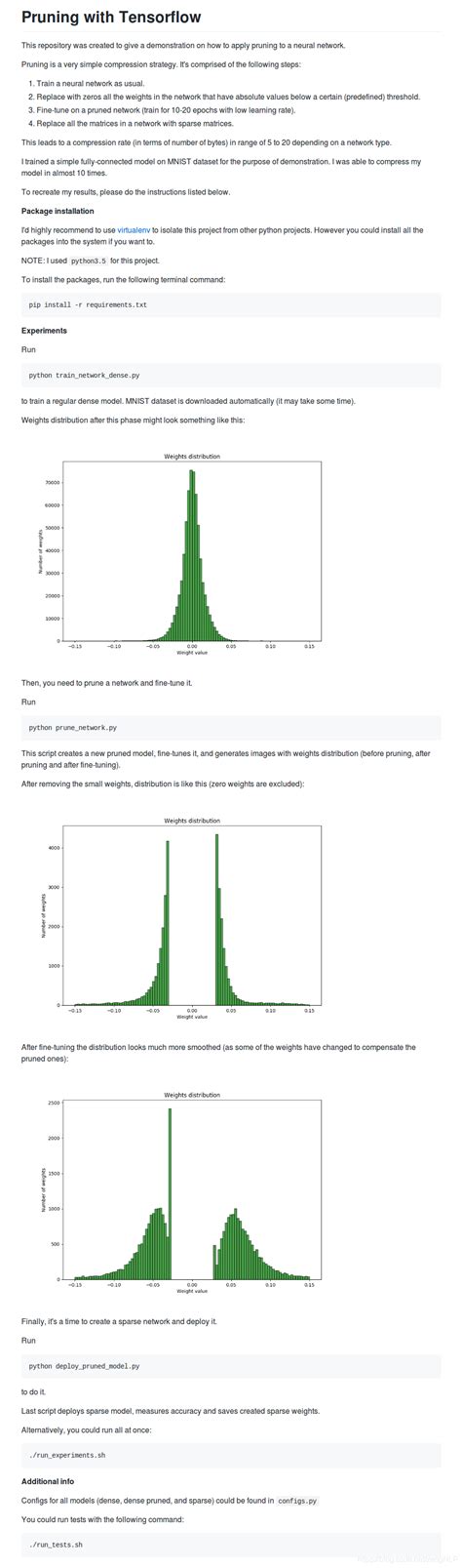 Ai实战：深度学习模型压缩：模型裁剪——pruning With Tensorflowtensorflow112裁减模型 Csdn博客