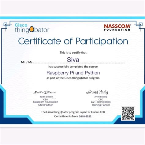 Ciscothingqbator Python Raspberrypi Iot Learning Techjourney Nasscom Siva Subrahmanyam