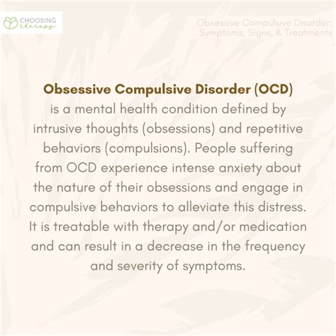 What Is Ocd The Signs Symptoms And Treatments