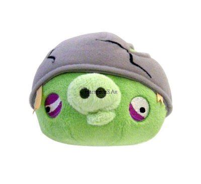 Angry Birds Plush 5 Inch Helmet Pig With Sound Free Shipping New