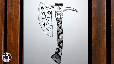 Viking Axe Drawing Easy