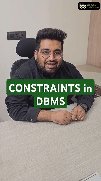 Constraints In Dbms Part 7 Dbms 📕 Youtube
