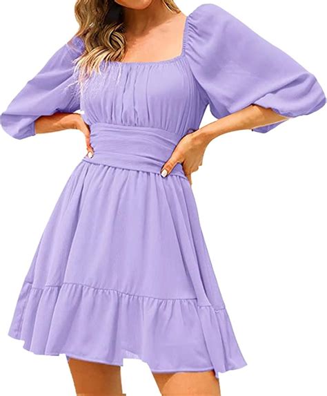 Casual Light Purple Dress