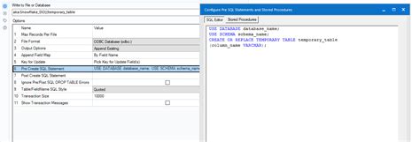 Solved Creating Temporary Table In Snowflake Using Altery Alteryx Community