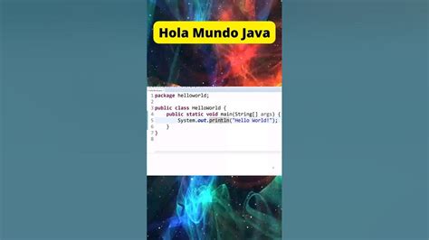 Hola Mundo Java Java Coding Programación Holamundo Shorts Youtube