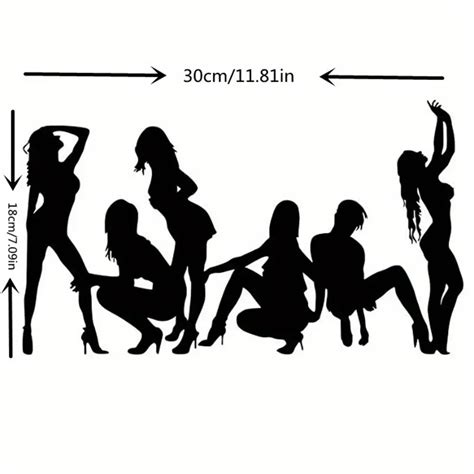 Sexy Car Sticker Reflective Sexy Beauty Car Sticker Fragrant Car Sexy