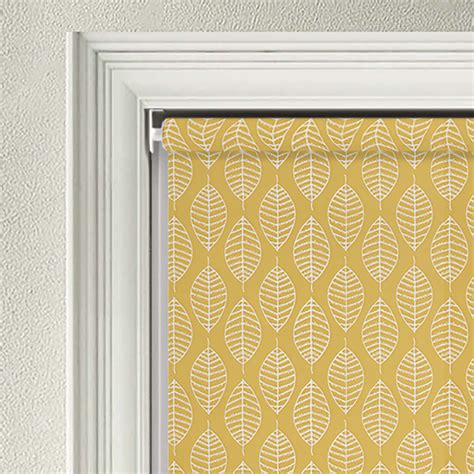 Leaf Yellow Roller Blind Shop Now