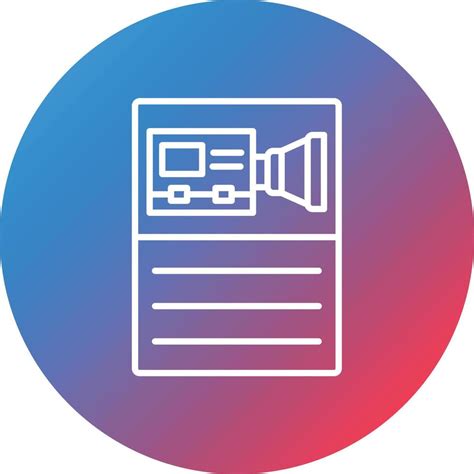 Script Line Gradient Circle Background Icon 16826159 Vector Art At Vecteezy