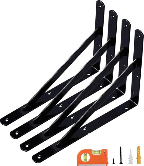 Neodrop 4 Pack 8 Inch Heavy Duty Shelf Brackets Large Wall Brackets For Floating