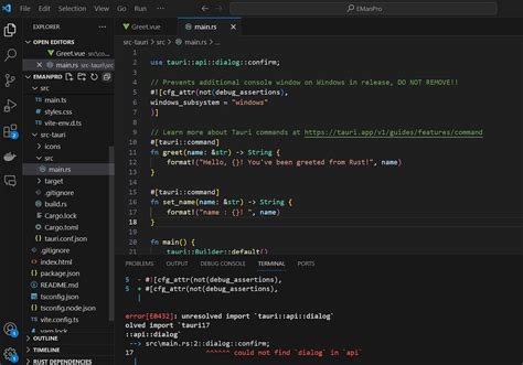 Error E0432 Unresolved Import `tauriapidialog` Help The Rust