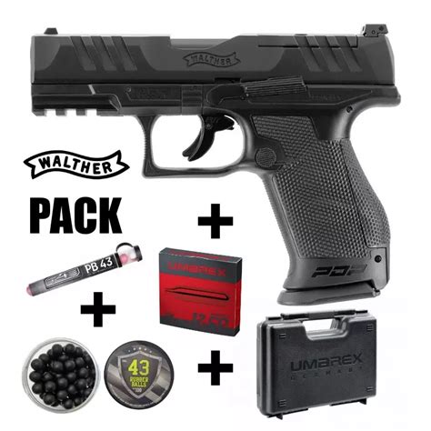 Walther Pdp Compact T4e Pistol Pack Cal 0 43 Black Wicked Store
