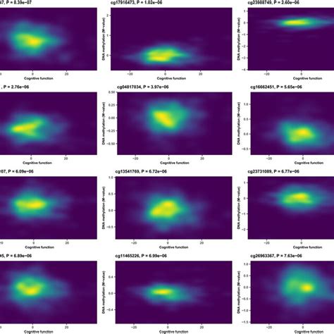 Density Plot Showing The Relationship Between Dna Methylation M‐value Download Scientific