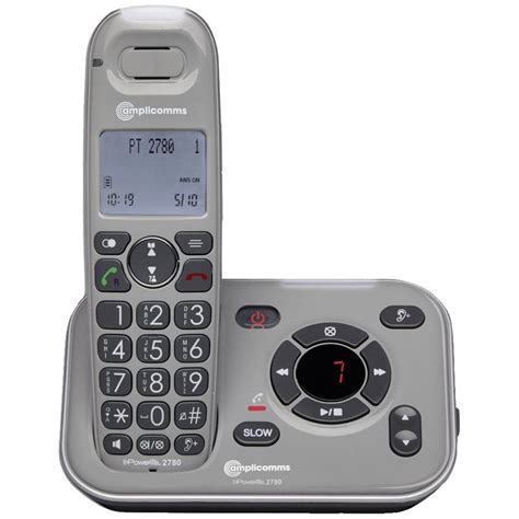 Amplicomms Amplicomms Powertel 2780 Dect Mobilteil Grau Schnurloses Dect Telefon